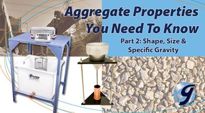 Characteristics of Aggregates: Shape, Size & Specific Gravity - Gilson Co.
