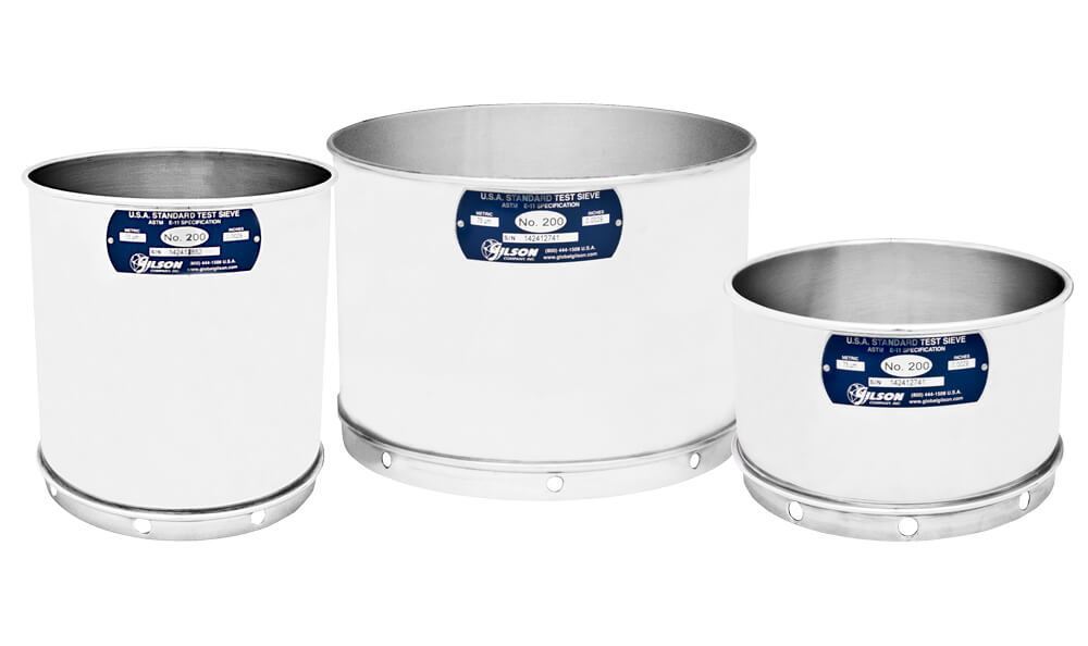 8" Sieve, All Stainless, 6" Deep, #140 - Gilson Co.