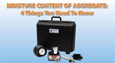 Moisture Content of Aggregate: 4 Things to Know - Gilson Co.