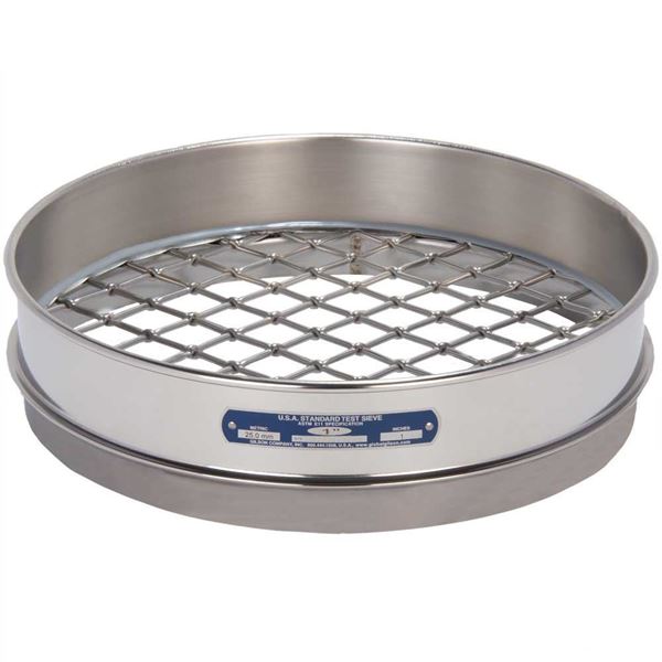 12 Sieve All Stainless Intermediate Height No. 60 Mm 12in Sieve, All ...